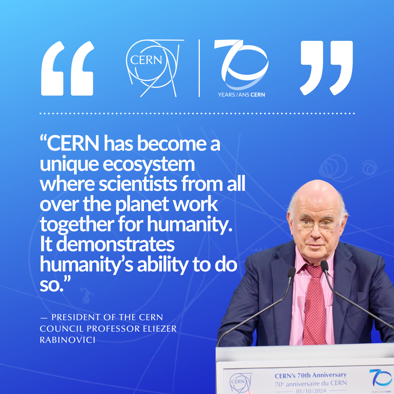 CERN’s 70th anniversary ceremony – CERN70